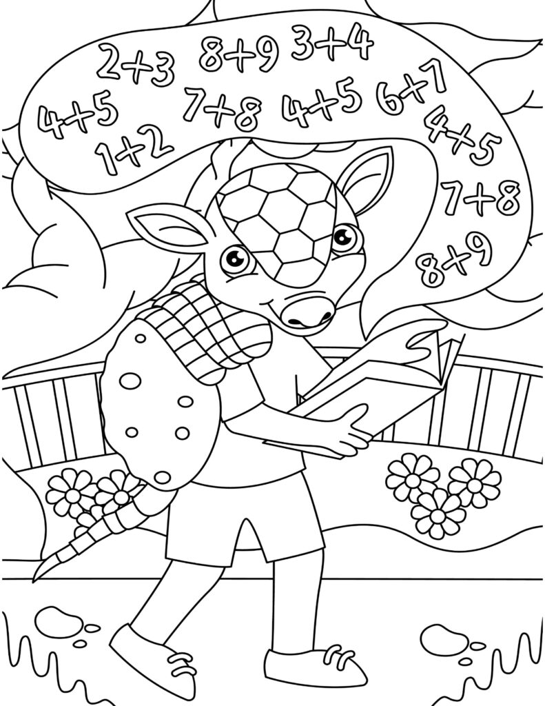 MATH ANIMALS Coloring Pages! PRINTABLE. Digital Download - Inspired Fun