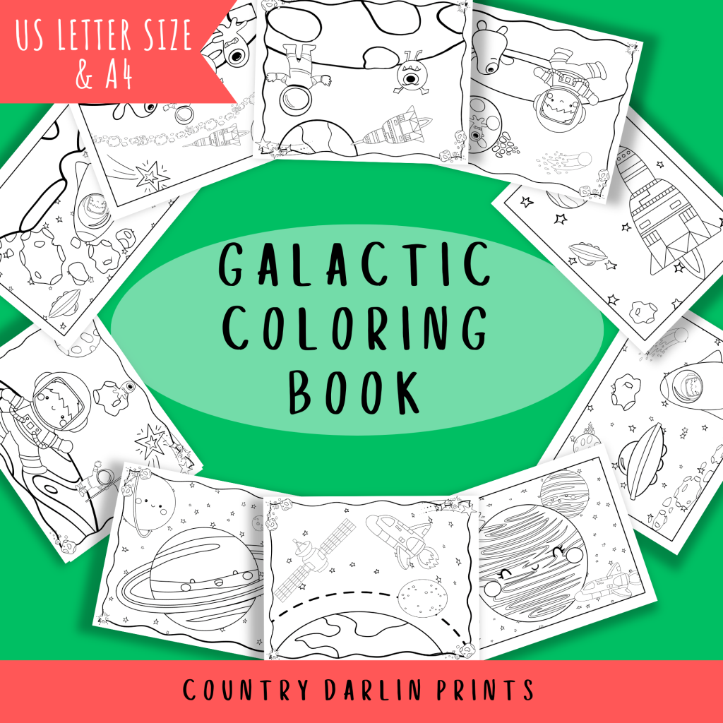 Galactic Coloring Book – Inspired Fun