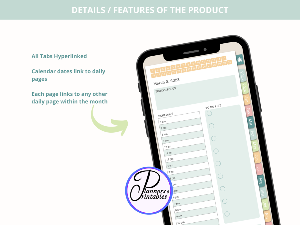 2023 digital planner, perfectly sized for your iPhone or Android ...