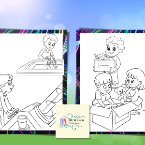 45 Fun and Relaxing Kids at Work and Play Digital Coloring Pack for ...