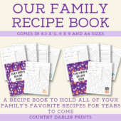 Our Family Recipe Book - Inspired Fun