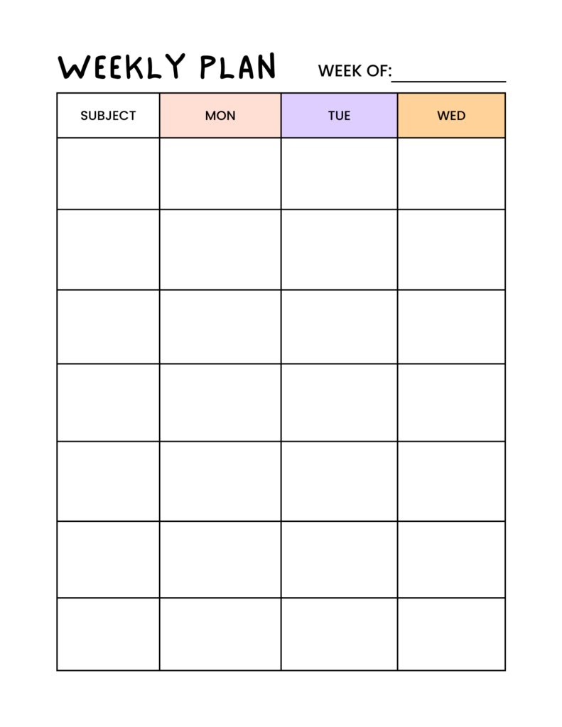 Elementary Student Planner, Homeschool, Public, Private, Remote ...