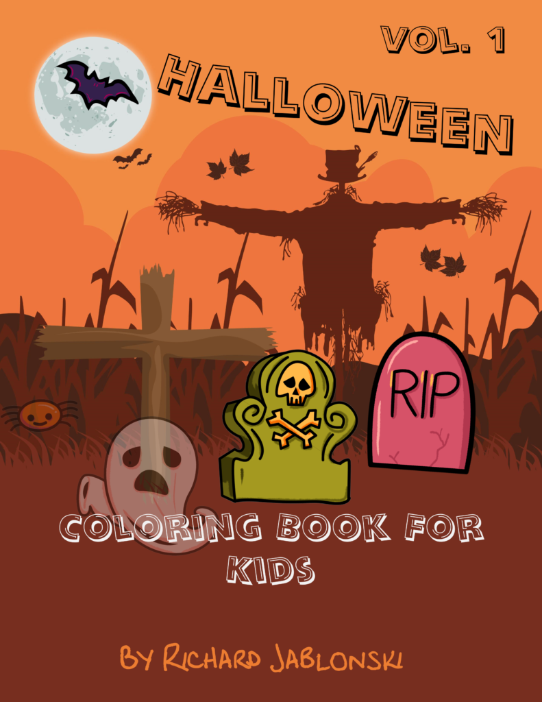Halloween Coloring Book For Kids Vol. 1 (30 Downloadable Pages ...