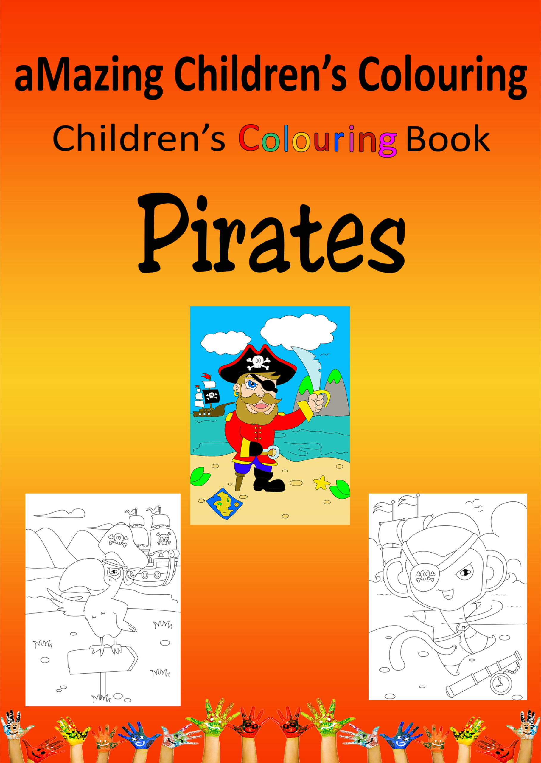 Children's Colouring book Pirates printable digital download for kids ...