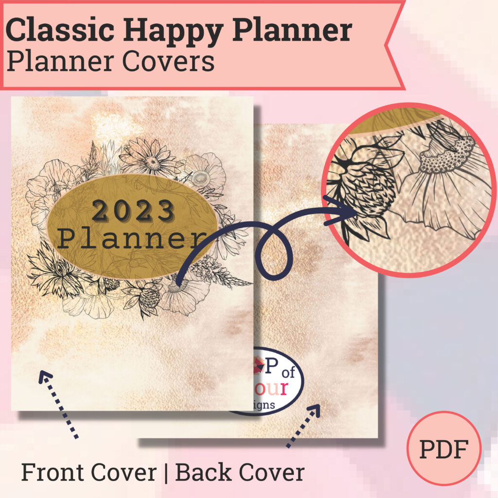 Wildflower 2023 Planner Cover - Inspired Fun