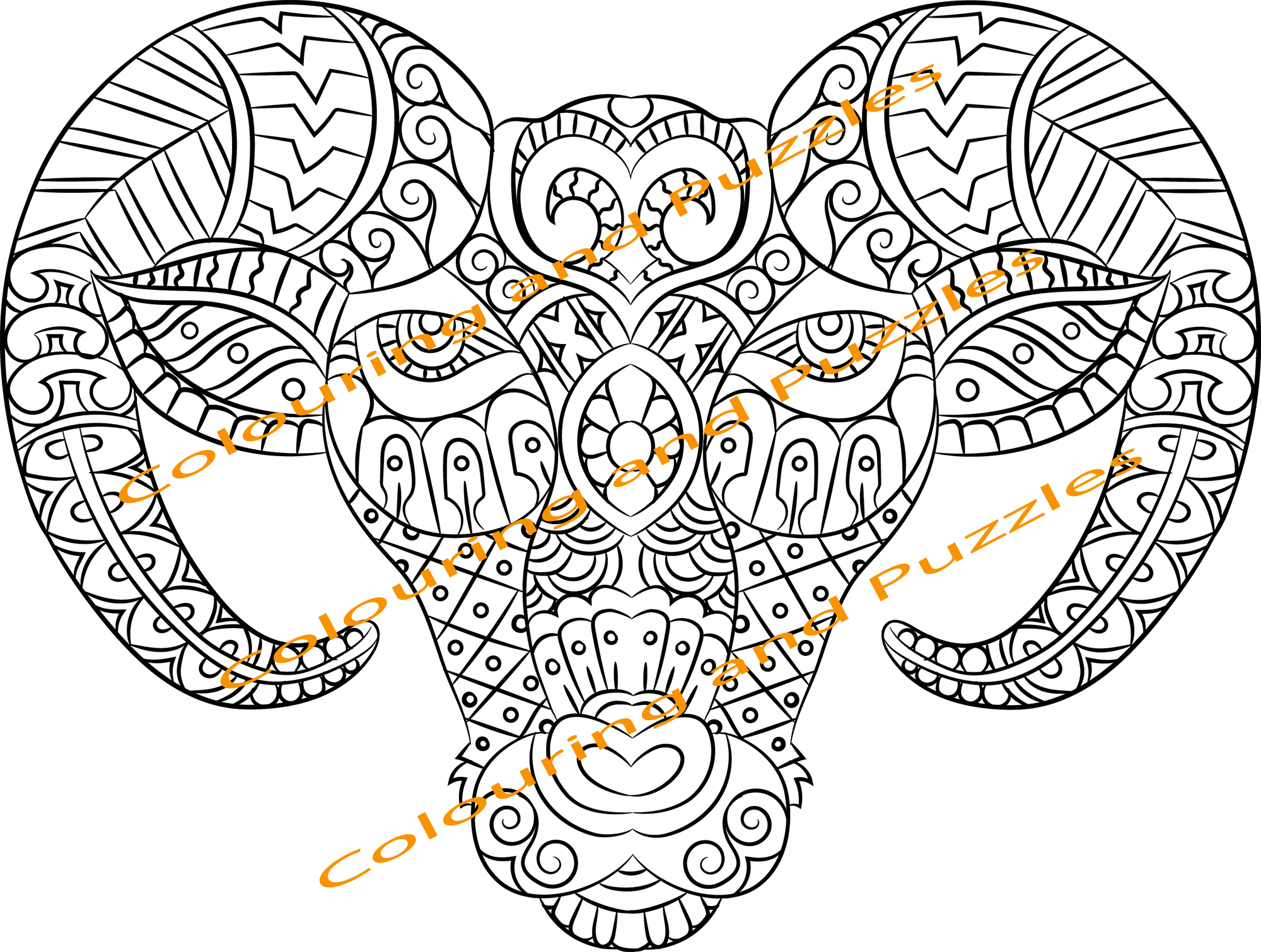 Animal Face Mandalas Adult's colouring book - Inspired Fun
