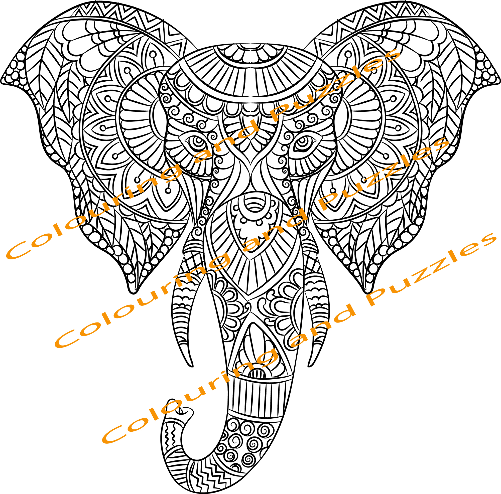 Animal Face Mandalas Adult's colouring book - Inspired Fun