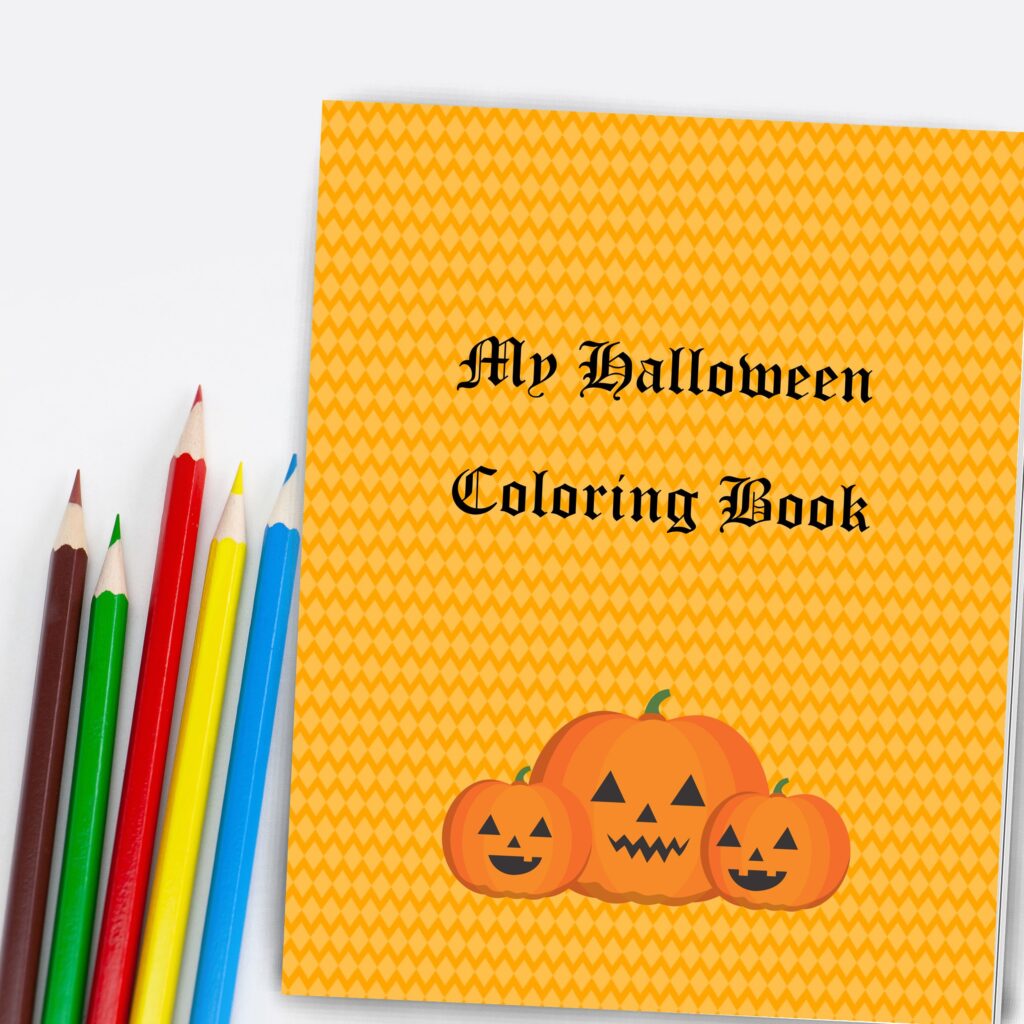 My Halloween Coloring Book For KIDS! Printable Coloring Pages. DIGITAL ...